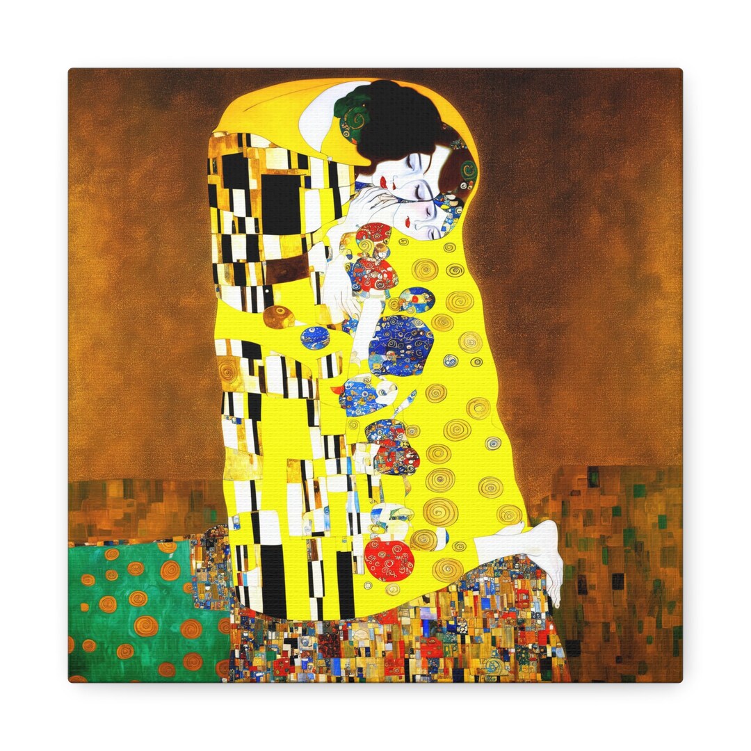 Gustav Klimt-inspired Art Print Canvas Gallery - Etsy