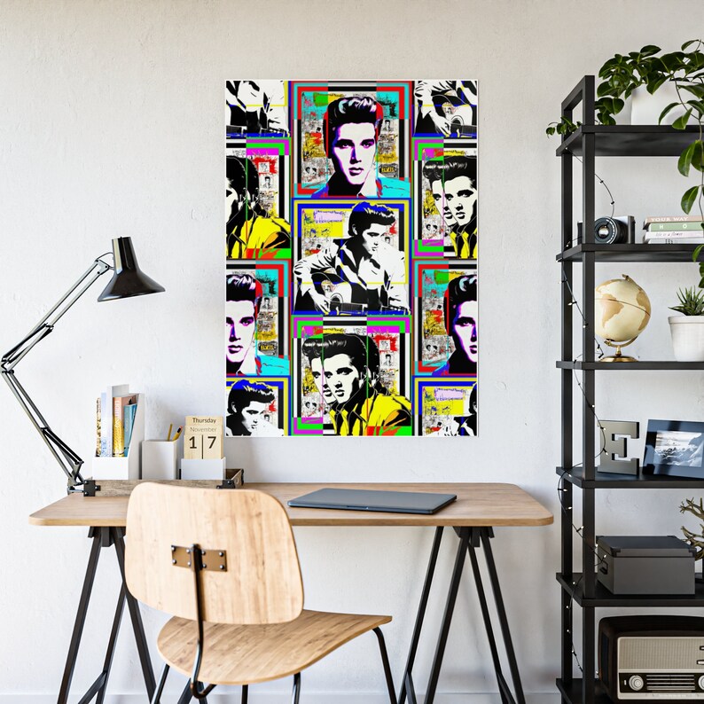 Elvis Presley Pop Art Print Gloss Posters - Etsy