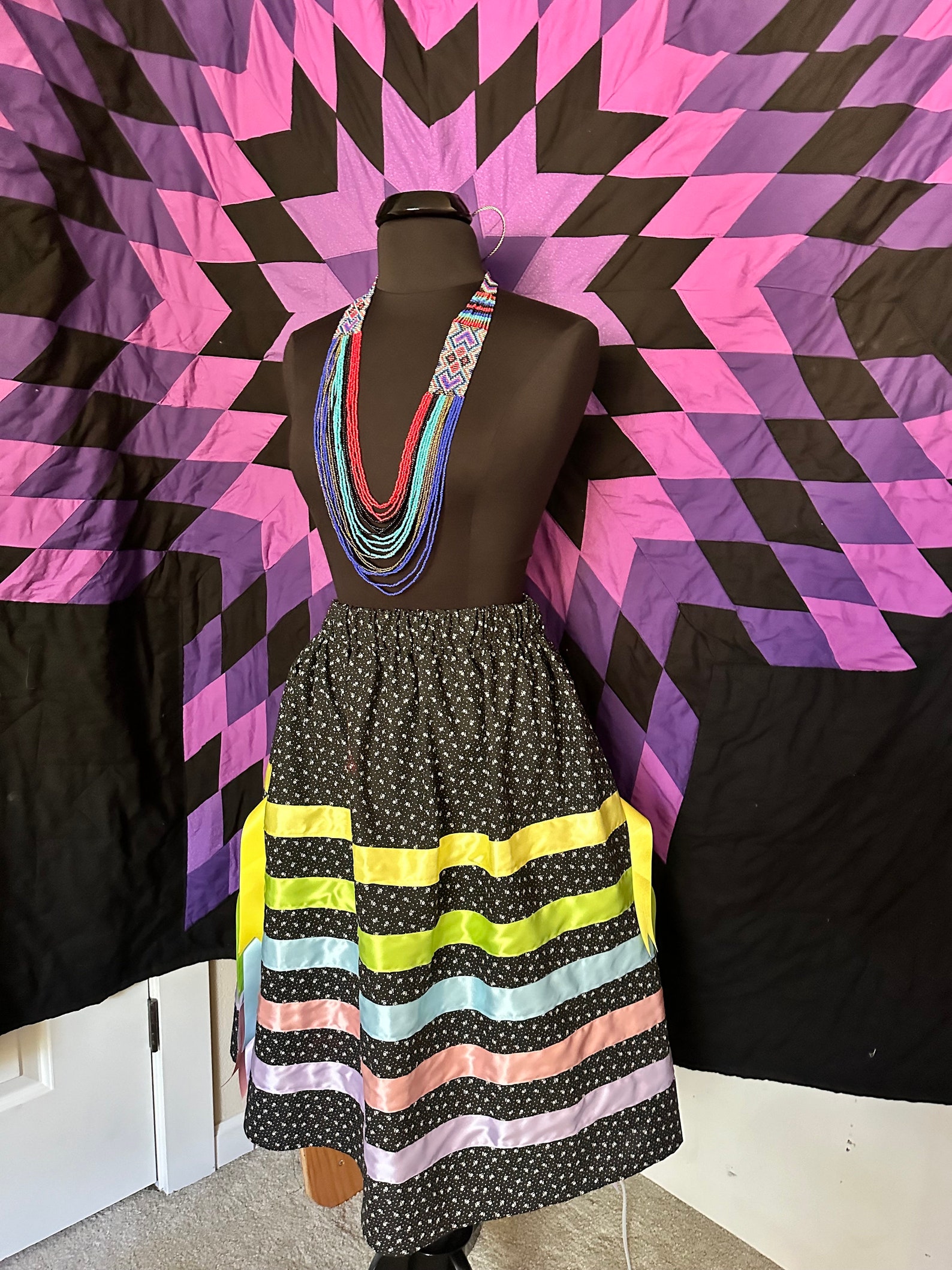 Native American Ribbon Skirt - Etsy