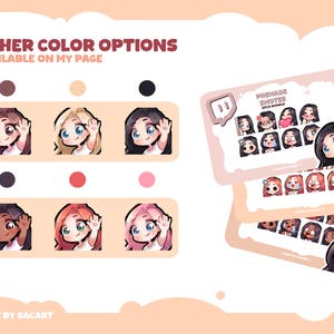 Chibi Girl Twitch Emote - ANIMATED - This is Fine - Red Hair - Etsy