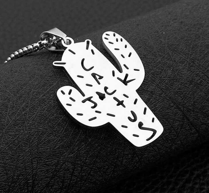 Travis Scott Necklace, Cactus Jack Pendant, Rapper Jewelry, Hip Hop ...