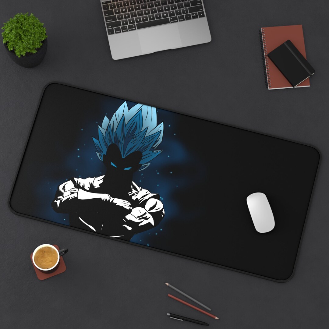 Vegeta Blue Desk Mat Dragon Ball Super Design Anime Desk Mats Gamer ...