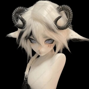 Goat Boy Pre Made Kig Head Fursuit Mask Kigurumi Head, Kig Head Mask ...