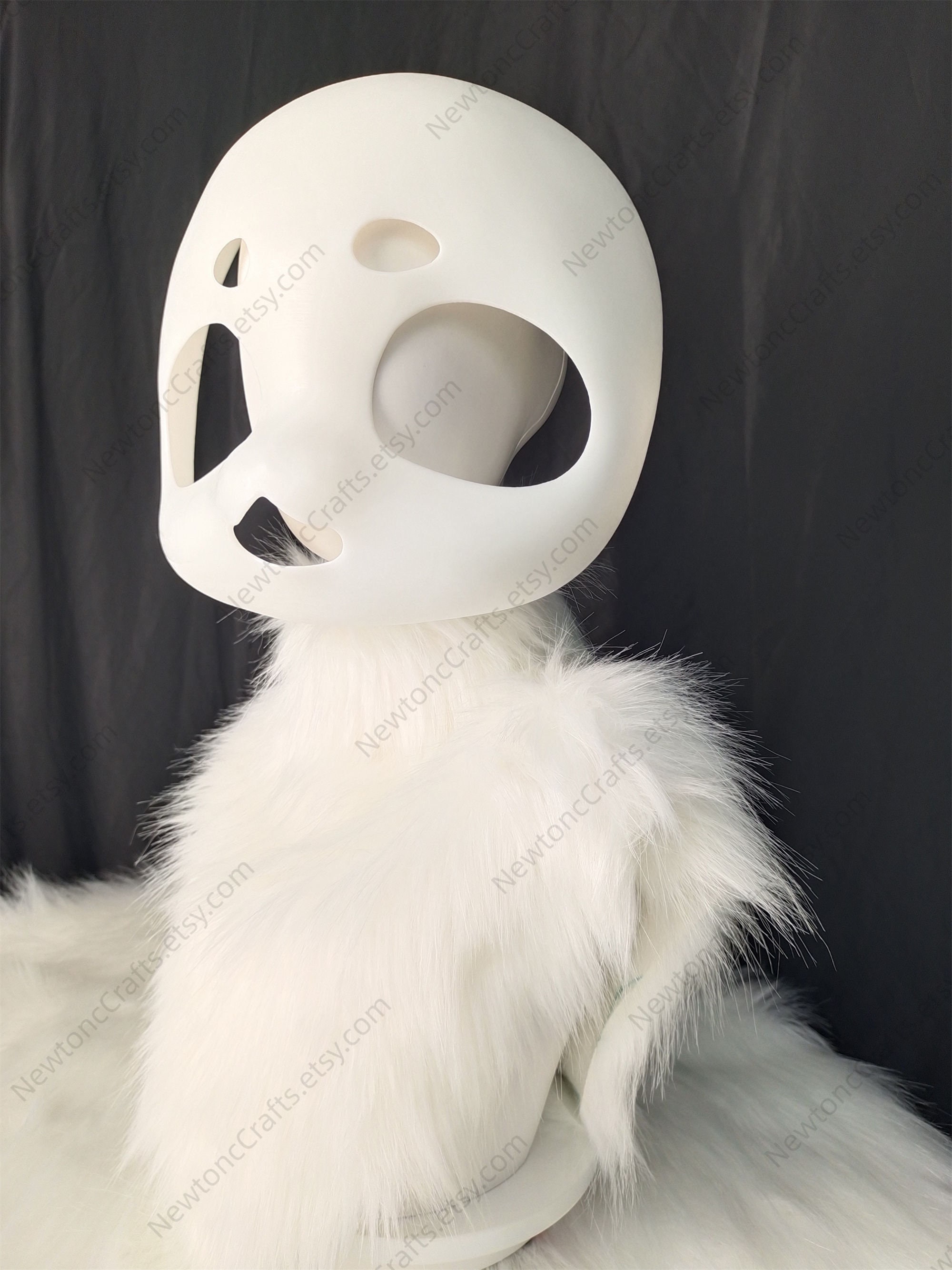 Cute Kig Head Base, 3D Printed Fursuit Mask Base, Kigurumi Furry Head ...