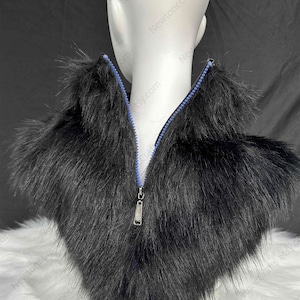 Custom Color Fursuit Scarf, Furry Neck Cover, Kigurumi Neck Bib, Faux ...
