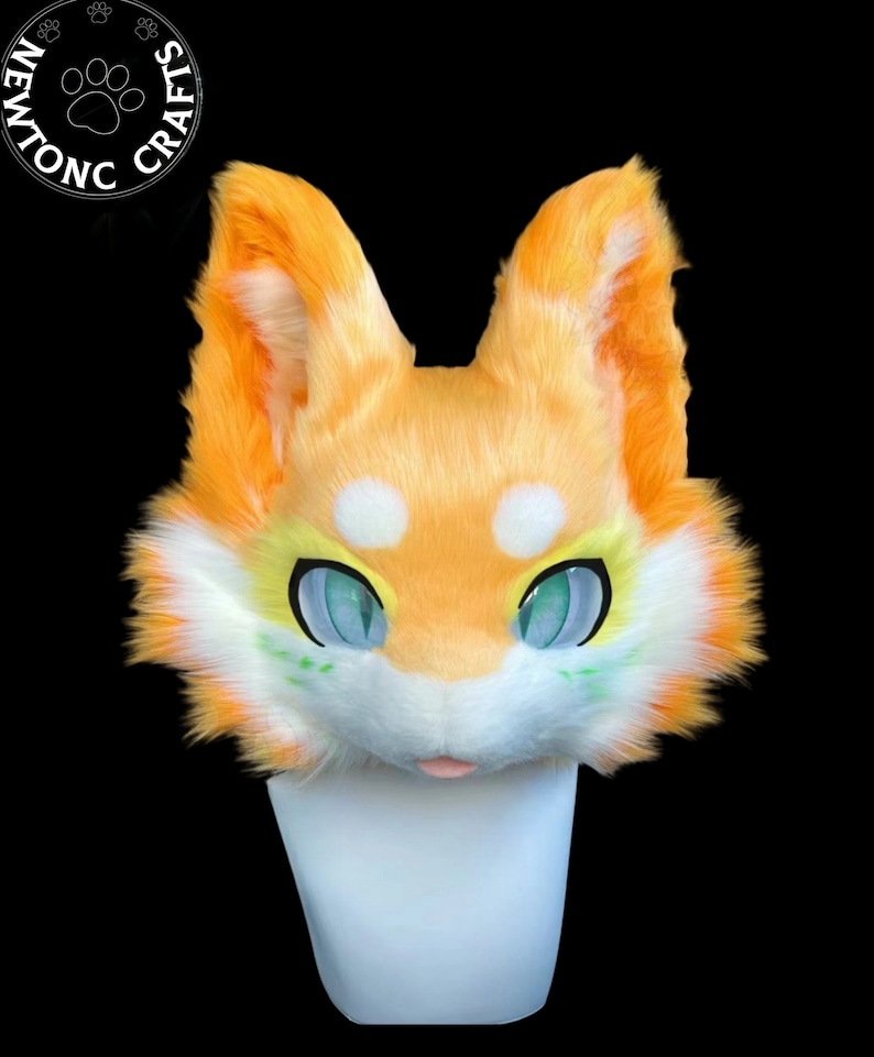 Dino Fursona Head Commission - Handmade Fursuit Mask, Cosplay Gift ...