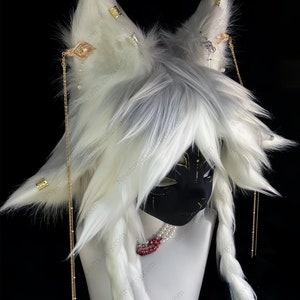 4 Eared Black Faced Fox - Premade Fursuit Head, Finished Furry Mask ...