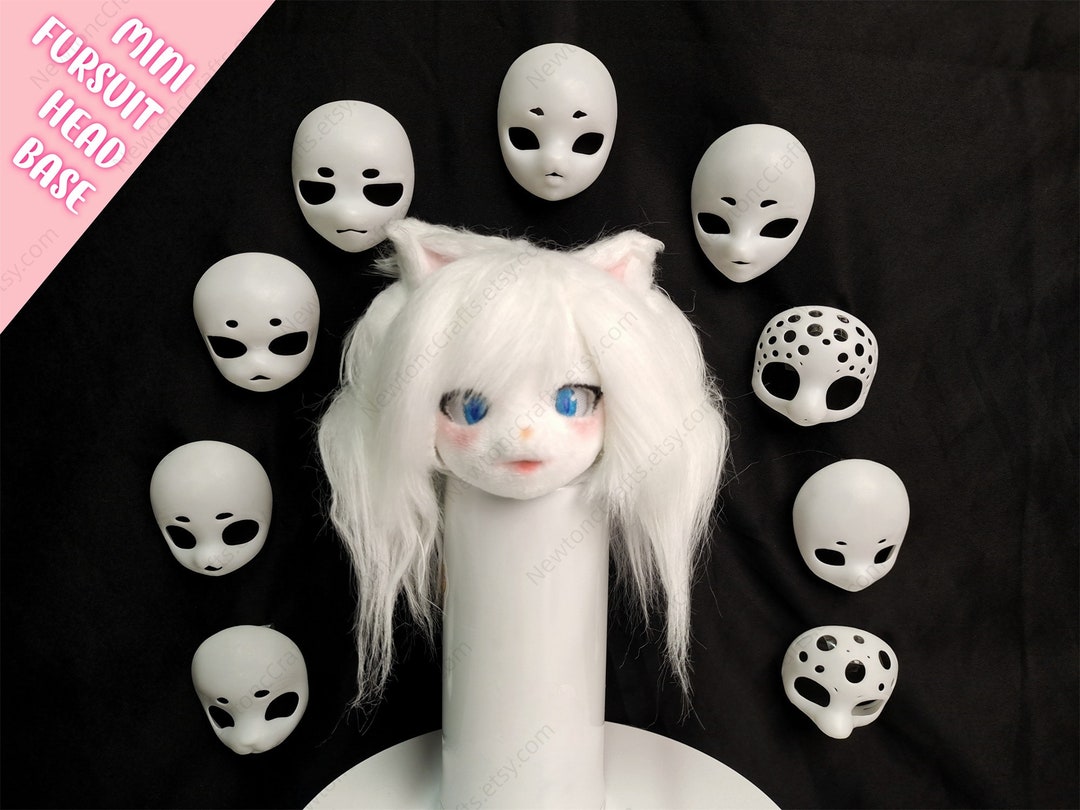 Custom Mini Kig Head Base, Fursuit Mask Base, Kigurumi Furry Head, Dino ...