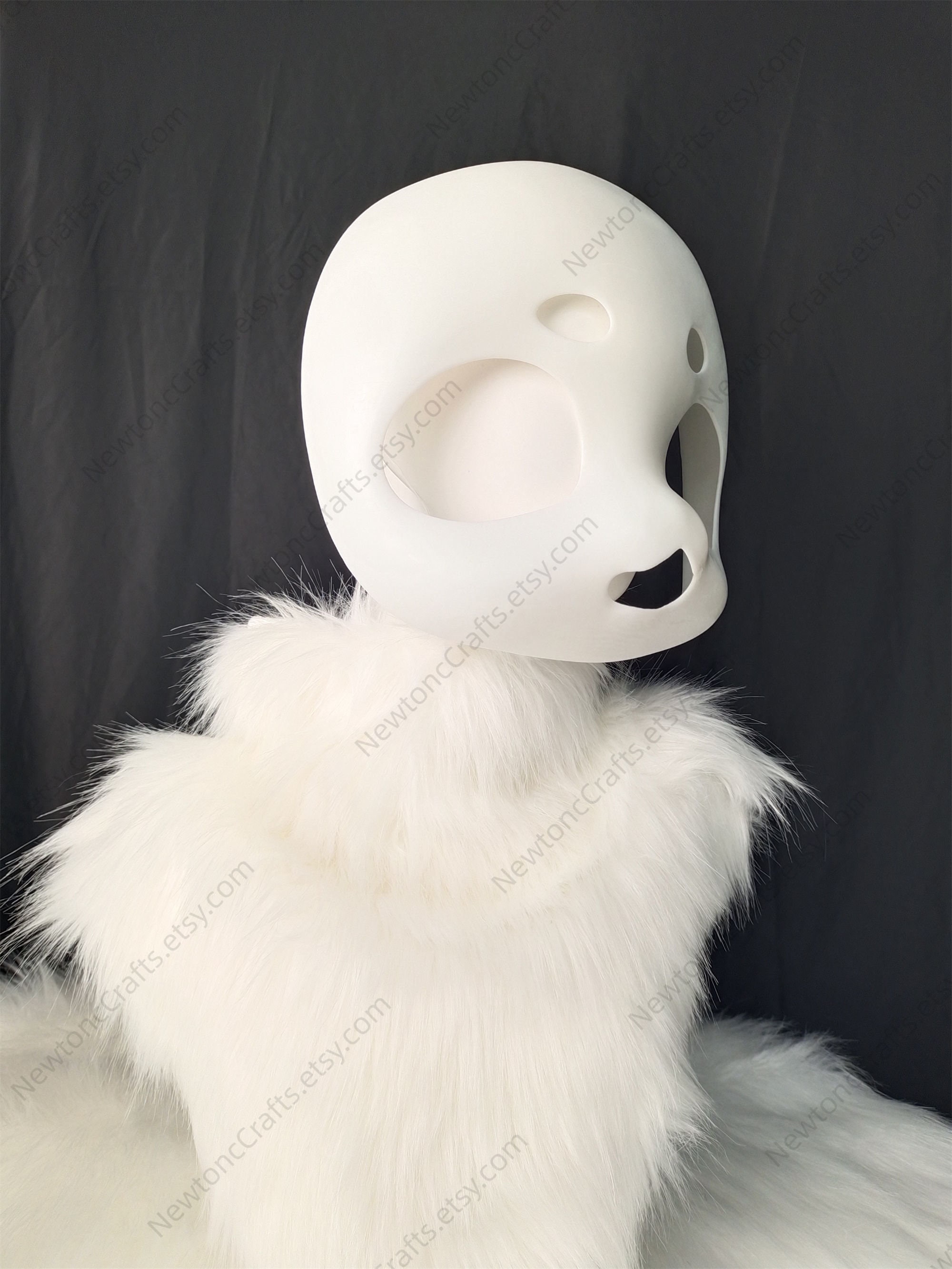 Cute Kig Head Base, 3D Printed Fursuit Mask Base, Kigurumi Furry Head ...
