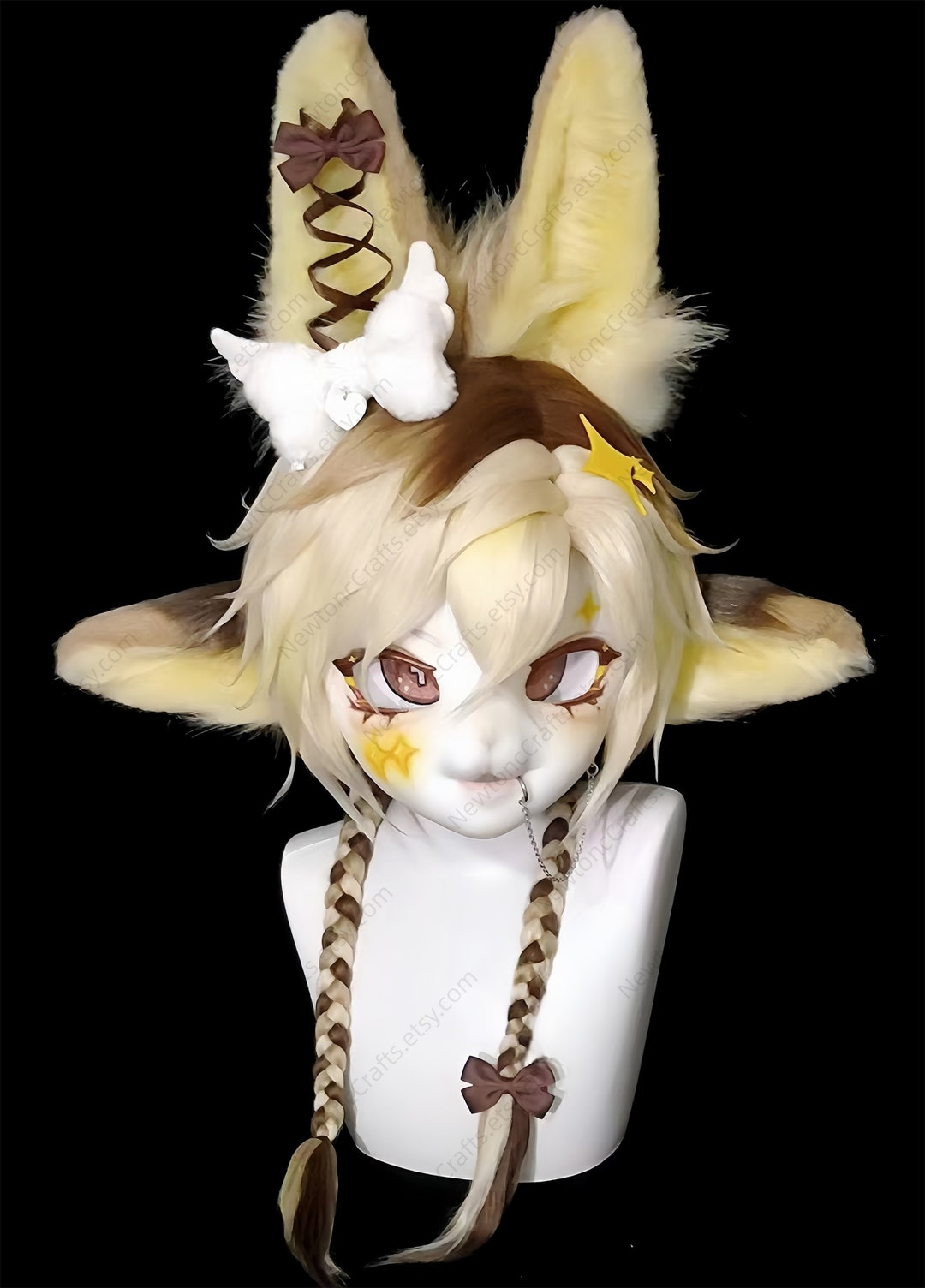 Princess Gazelle Fursuit Mask – Kawaii Kemono Fursona Head - Etsy