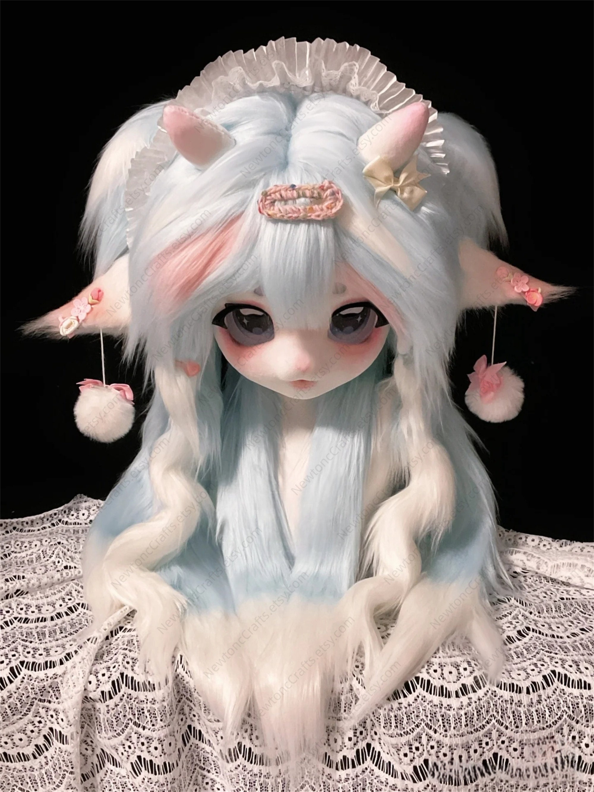 Court Style Kig Head Commission Fursuit Mask Kigurumi Head, Kig Head ...