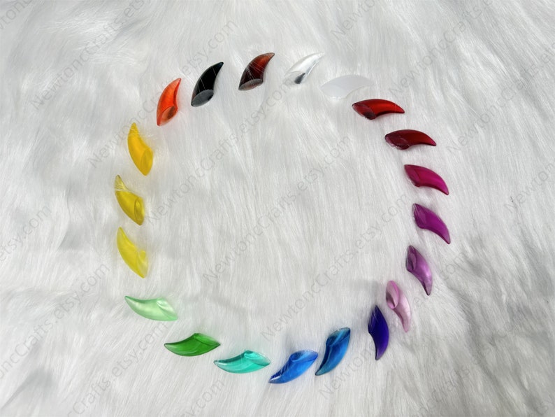 20 Colors Fursuit Claws, Furry Nails, Handmade Colorful Furry Animal ...