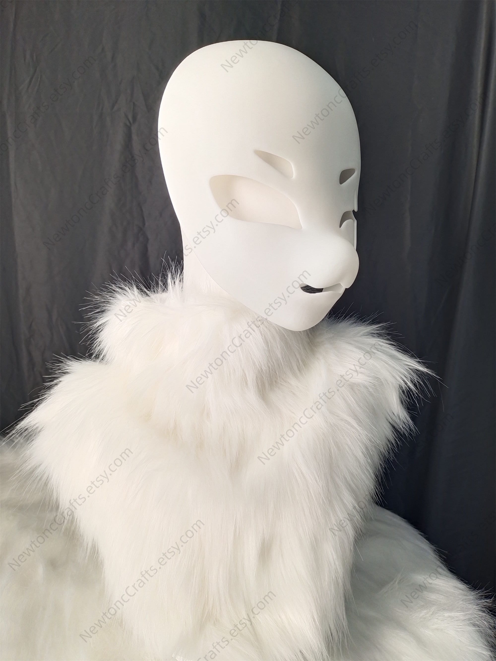 Scar Swordsman Head Base, 3D Printed Fursuit Mask Base, Kigurumi Furry ...