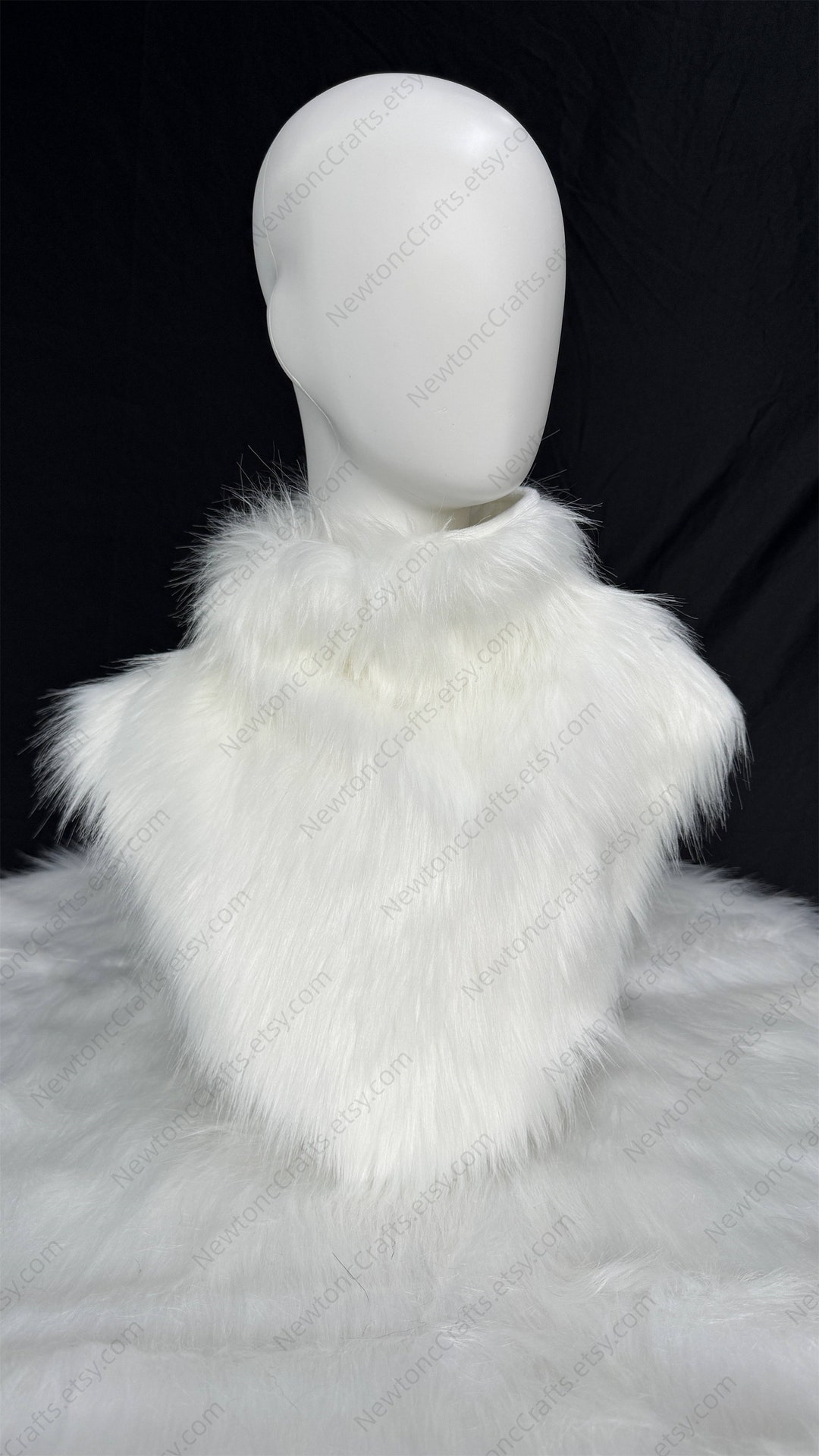 Custom Color Fursuit Scarf, Furry Neck Cover, Kigurumi Neck Bib, Faux ...