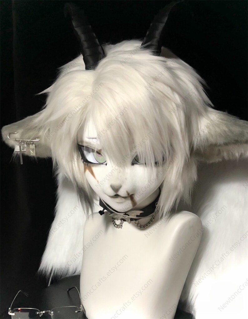 Teacher Goat Pre Made Kig Head Fursuit Mask Kigurumi Head, Kig Head ...