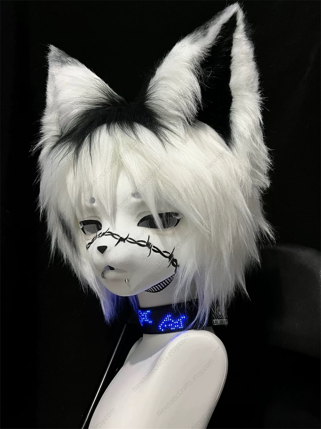 Tattooed Church Dog - Pre Made Kig Head Fursuit Mask Kigurumi Head, Kig ...