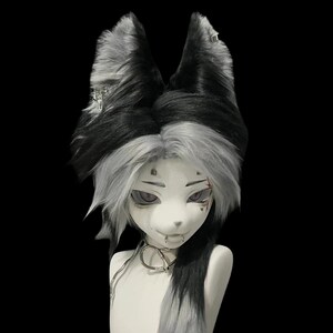 Punk Style Custom Fursuit Head Commission, Kig Fursuit Mask, Kemono ...