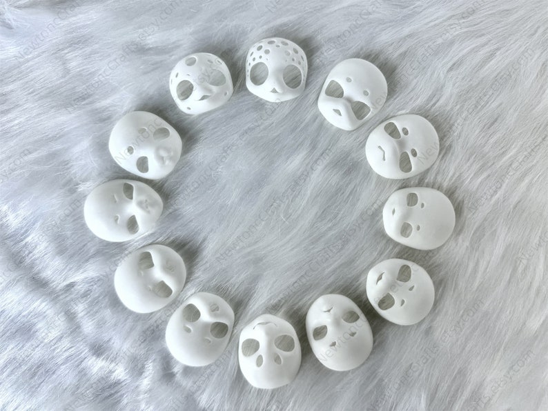 12 Styles Mini Head Base, Fursuit Head Base, Furry Mask, Fursona Head ...