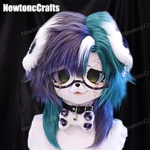 Furry Commission,custom Kemono/kig Fursuit Mask,free Ref Sheet ...
