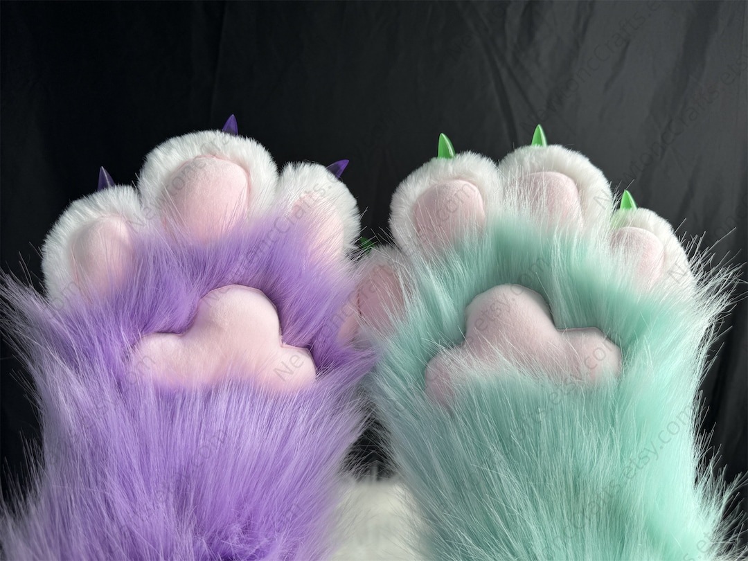 Cute Fursuit Paws With 4 Fingers, Cheap Cat Gloves, Custom Fursuit ...