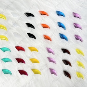20 COLORS Fursuit Claws, Furry Nails, Handmade Colorful Furry Animal ...