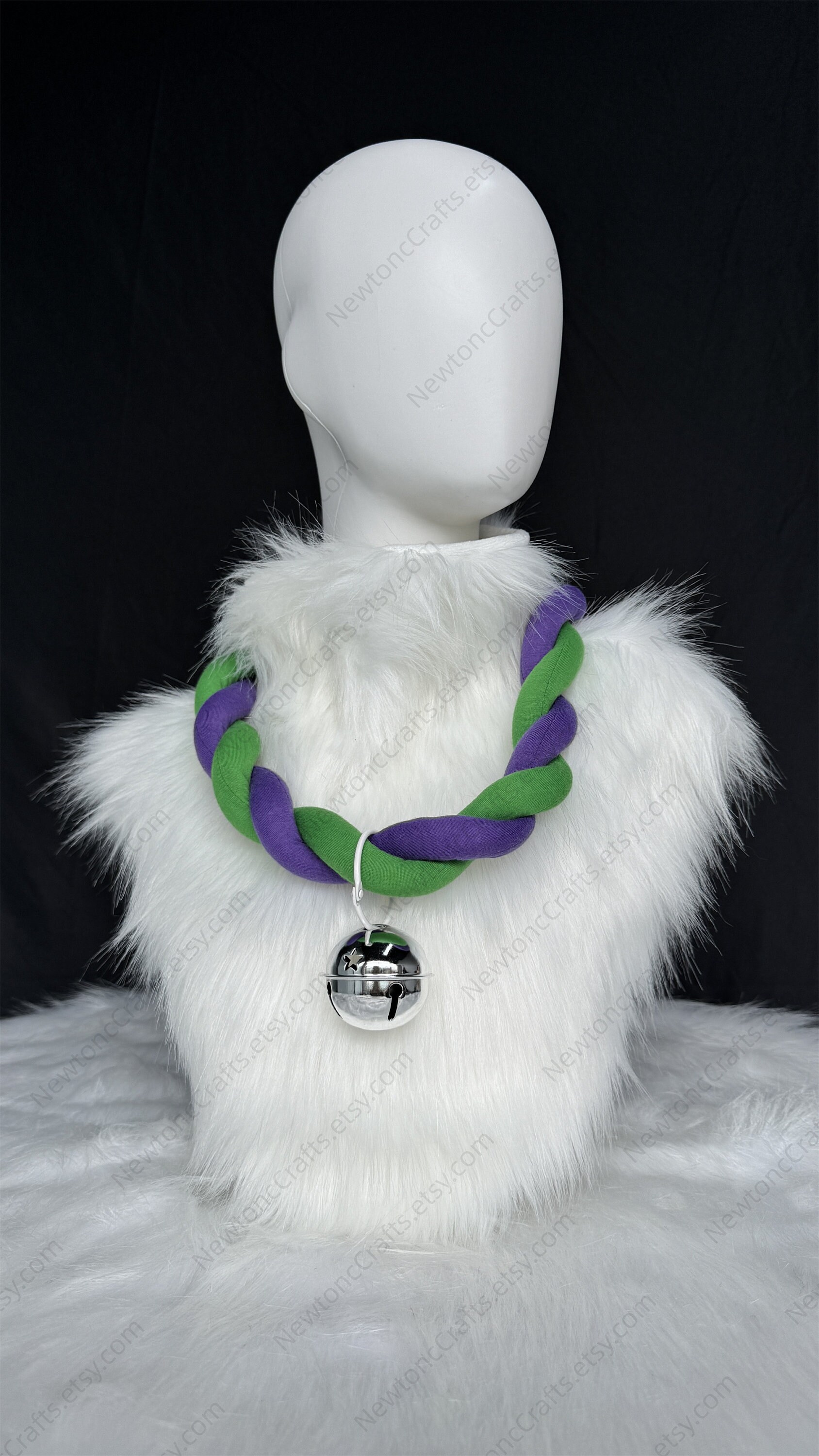 Custom Fursuit Collar With Bell, Cute Furry Choker, Furry Costume ...