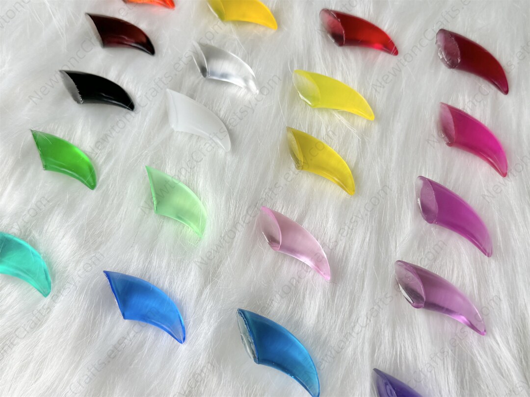 20 Colors! Fursuit Claws, Furry Nails, Handmade Colorful Furry Animal ...