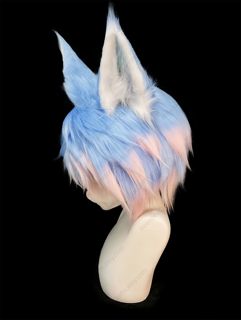 Blue Fox Fursuit Head – Handmade Furry Cosplay Mask, Kemono Costume - Etsy