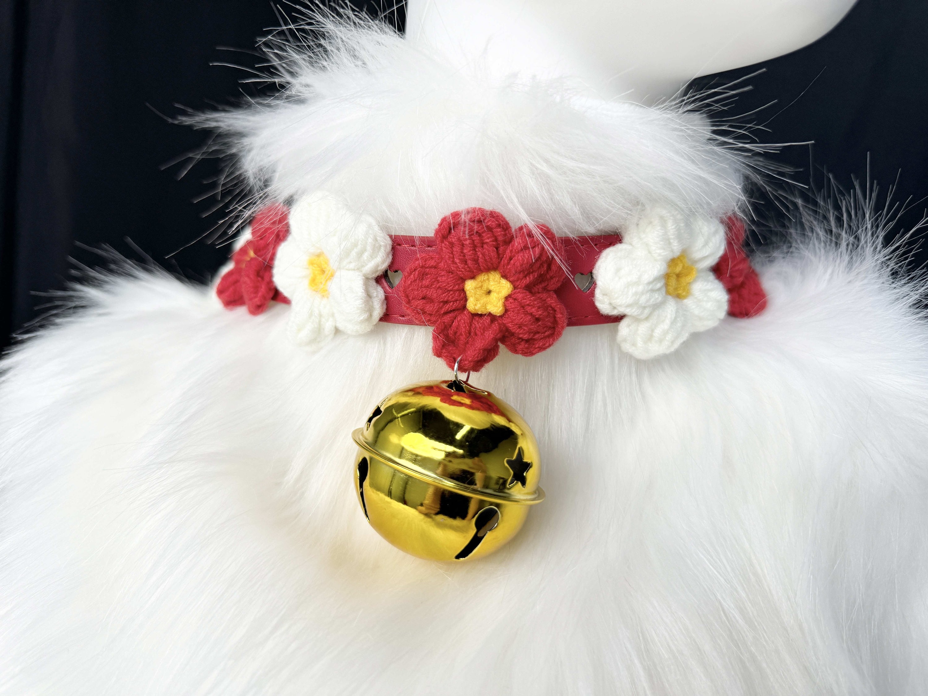 8 Colors Fursuit Choker With Jingle Bell, Cute Furry Necklace ...