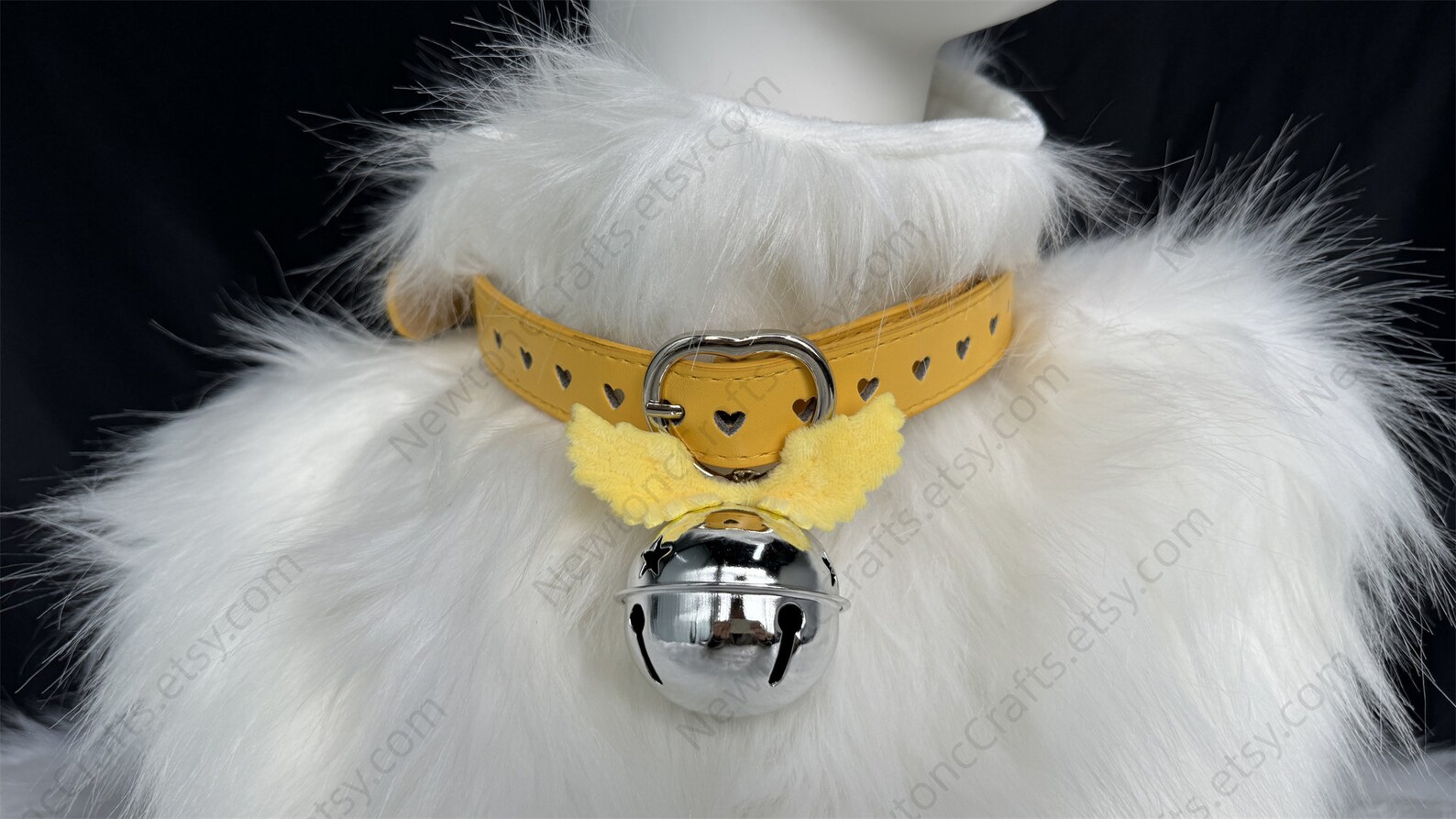 Fursuit Leather Choker, Jingle Bell, Furry Cosplay Accessories - Etsy