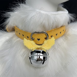 Fursuit Leather Choker With Jingle Bell, Cute Furry Accessories, Furry ...