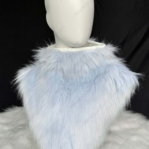 Custom Color Fursuit Scarf, Furry Neck Cover, Kigurumi Neck Bib, Faux ...