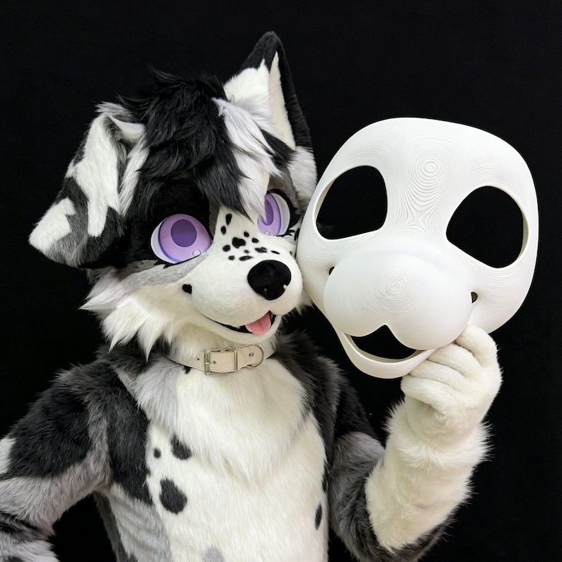 3D Printed Fursuit Head Base, Kemono Furry Mask, Fursuit Headbase - Etsy UK