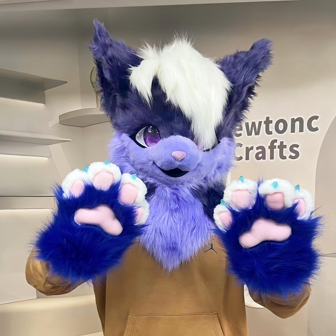 Kemono Head Commission, Partial Fursuit, Purole Fox Mask, Works Display ...
