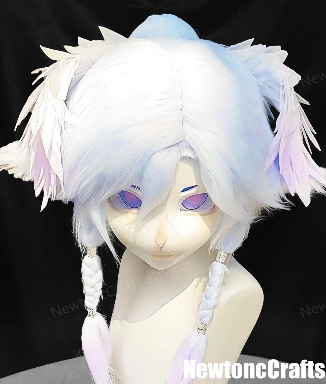 Purple Winged Pegasus Fursuit Mask: Premade Fursona Costume Head - Etsy