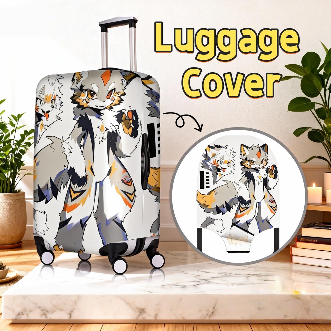 Custom Fursuit Luggage Cover, Personalized Furry Accessories - Etsy