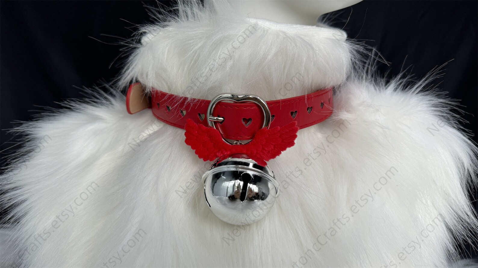 Fursuit Leather Choker, Jingle Bell, Furry Cosplay Accessories - Etsy