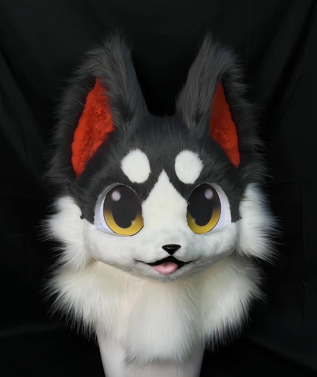 Big-eared Husky Furry Mask: Kig Kemono Cosplay Costume - Etsy