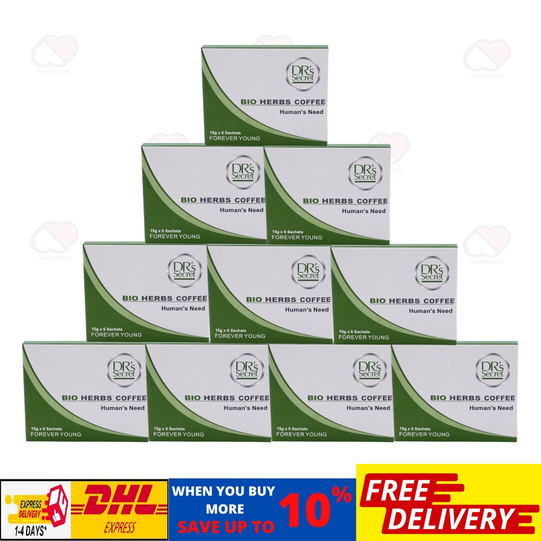 10 Boxes Drs Secret Bio Herbs Instant Coffee for Men Forever Young FREE ...