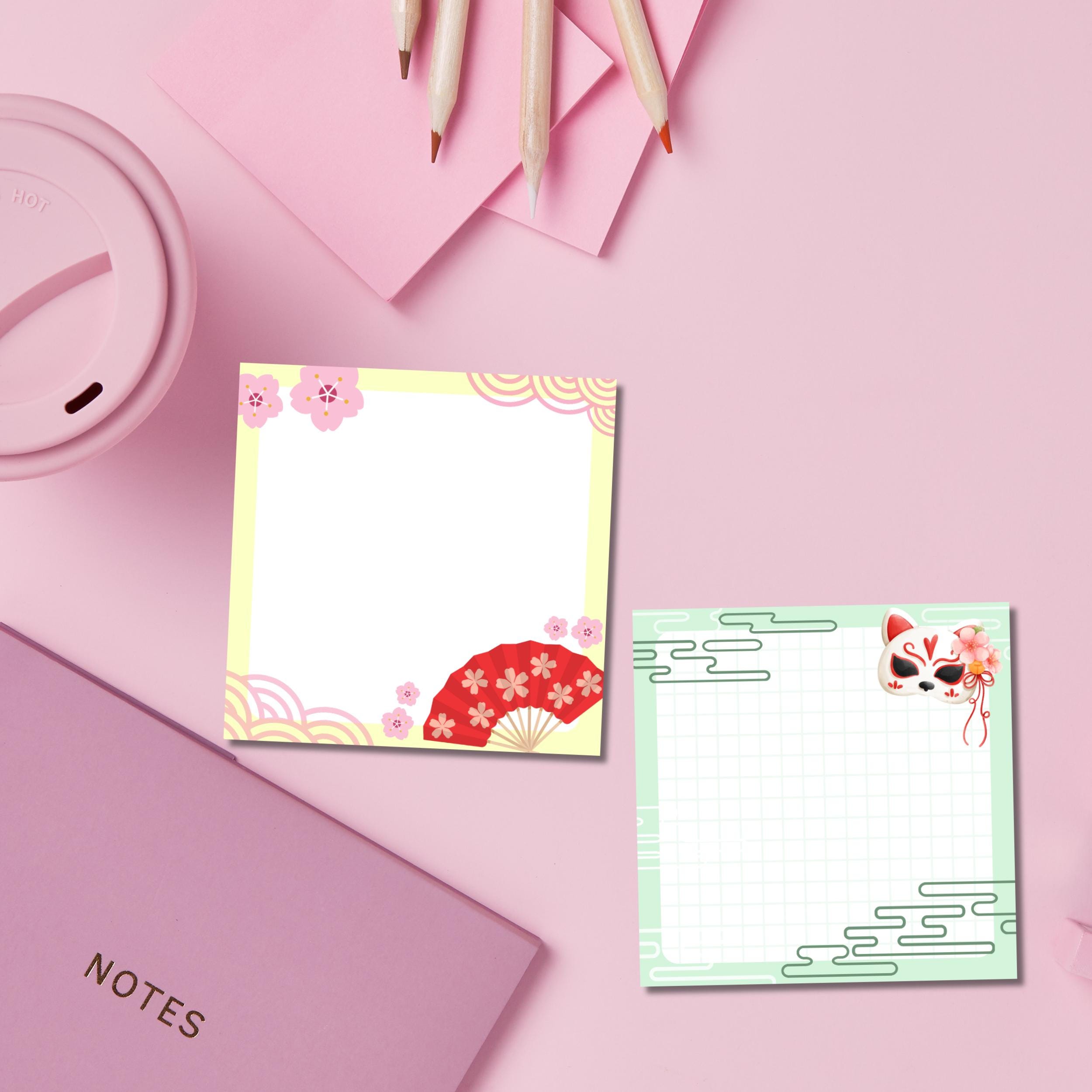 Japandi Design, Printable Notepad, Cute Stationery , Kawaii Memo ...
