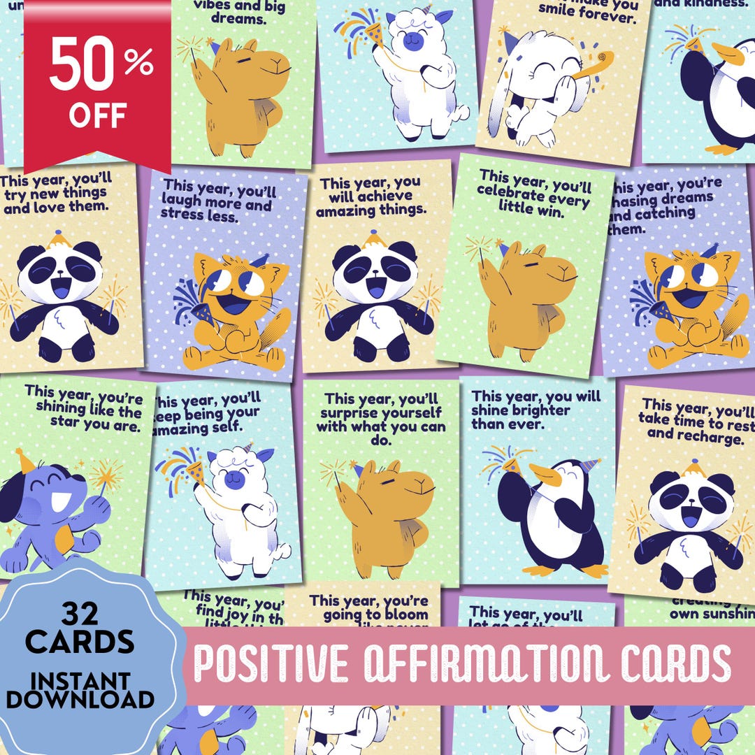 New Year Printable, Positive Affirmation Cards, New Year Quotes, New ...