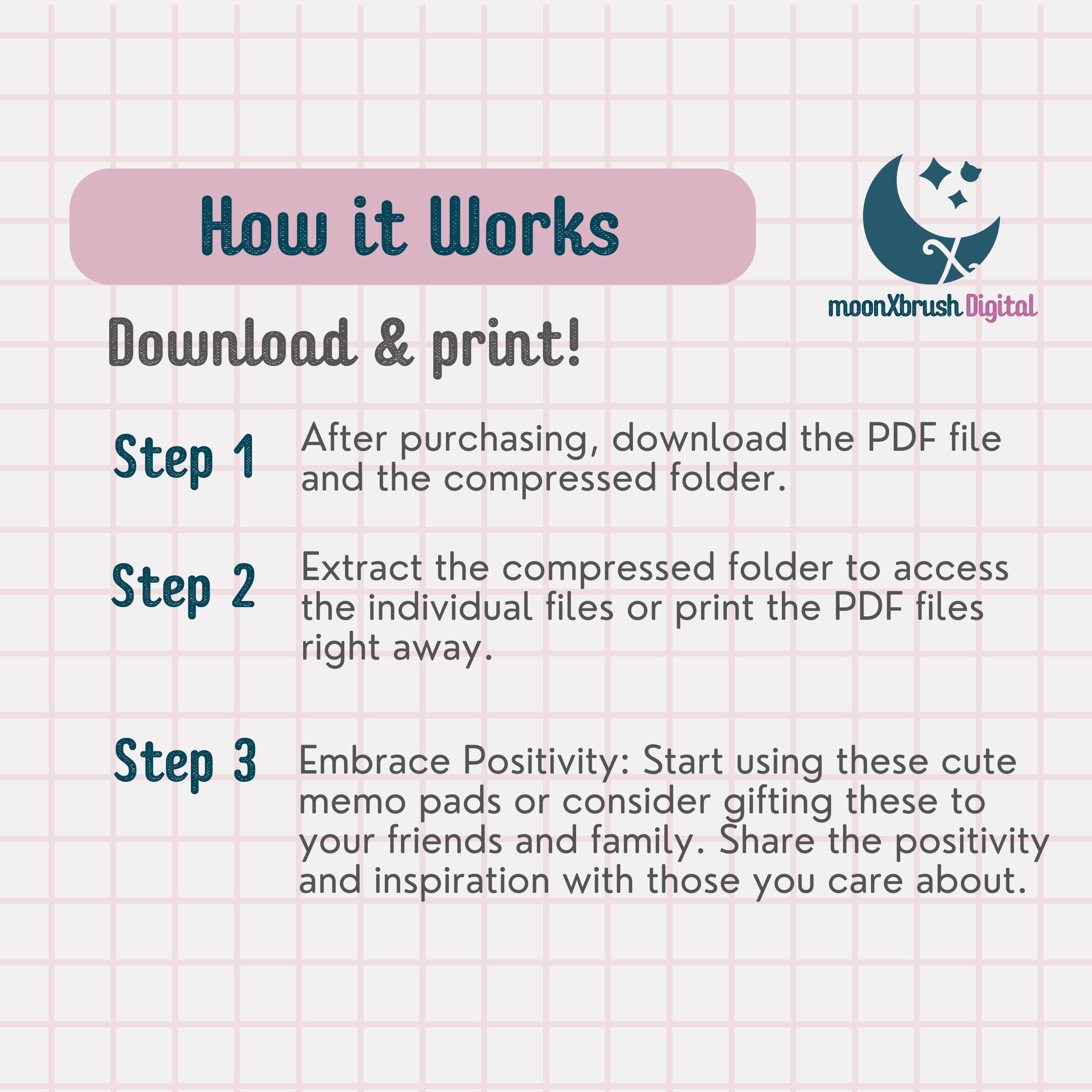 Peeking Cat Printable Memo Pad , Positive Affirmation Printable Notepad ...