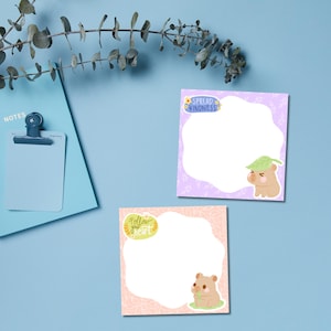Capybara Print, Cute Capybara, Capybara Printable Notepad, Capybara ...