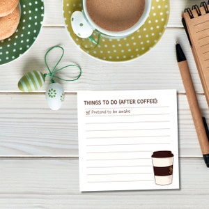 Coffee Printables, Coffee Printable Notepad ,coffee Lover Gift ...