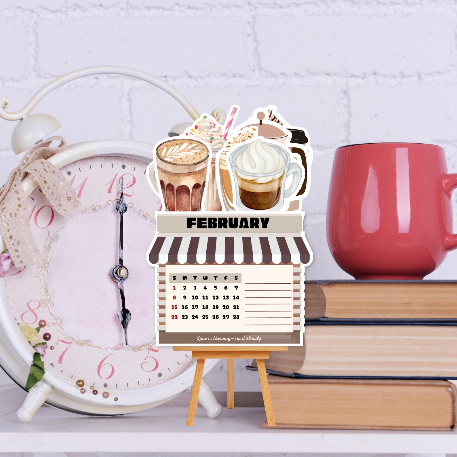 Coffee Calendar, Printable Calendar, Cute Calendar, Calendar 2026 ...