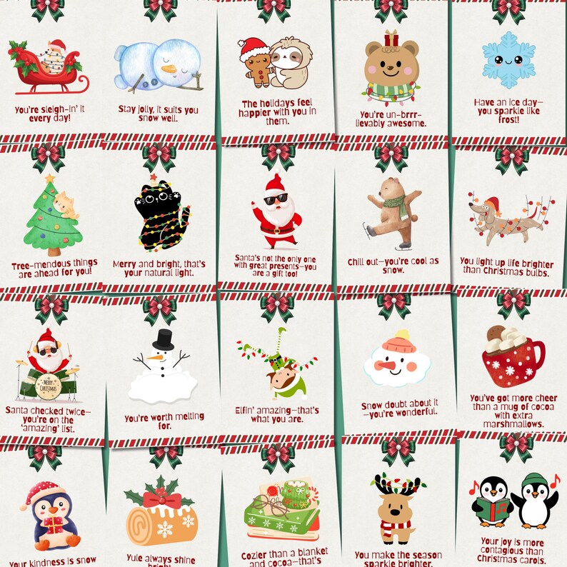 Fun Christmas Affirmation Cards, Positive Affirmation Card, Funny ...