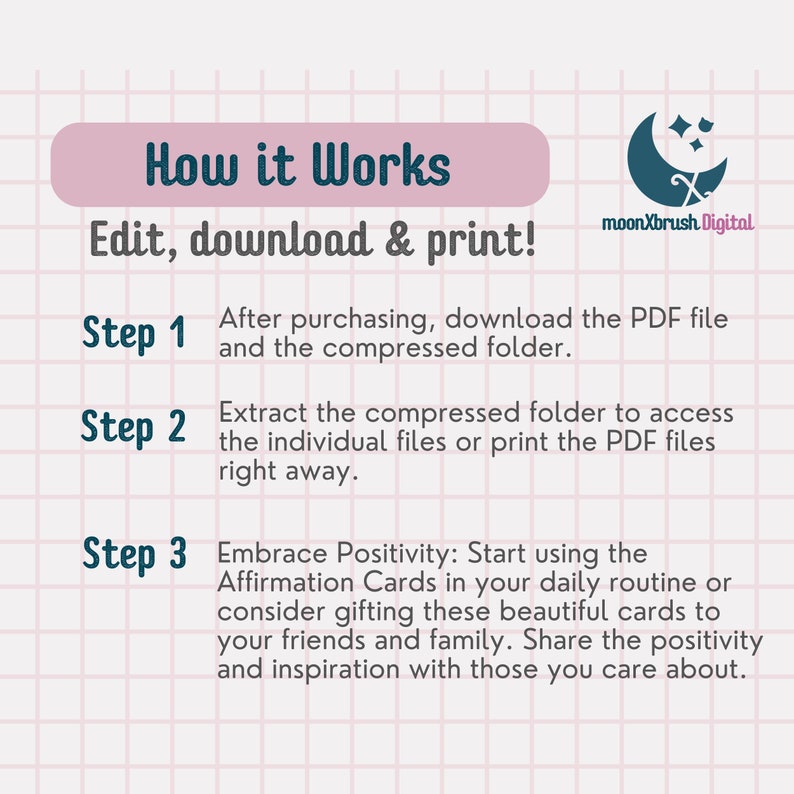 Positive Affirmation Cards Cute Cat Printable for Children, Quotes Back ...