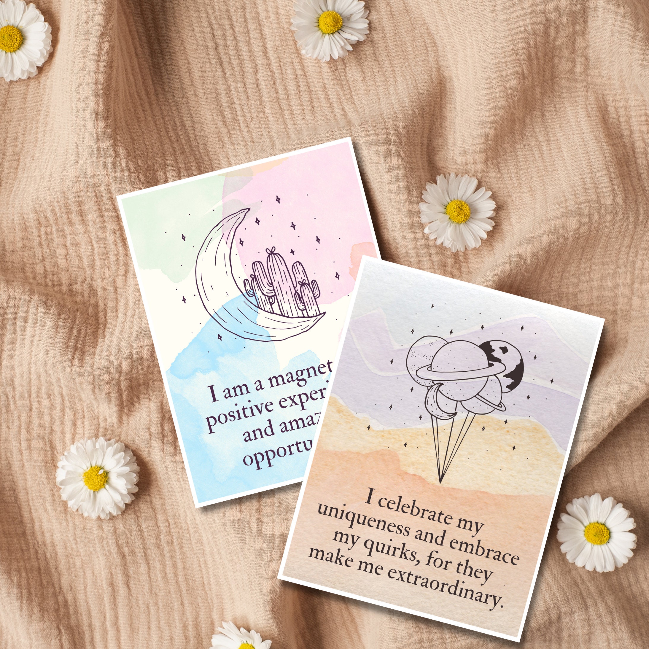 Watercolor Prints, Positive Affirmation, Affirmation Cards Printable ...