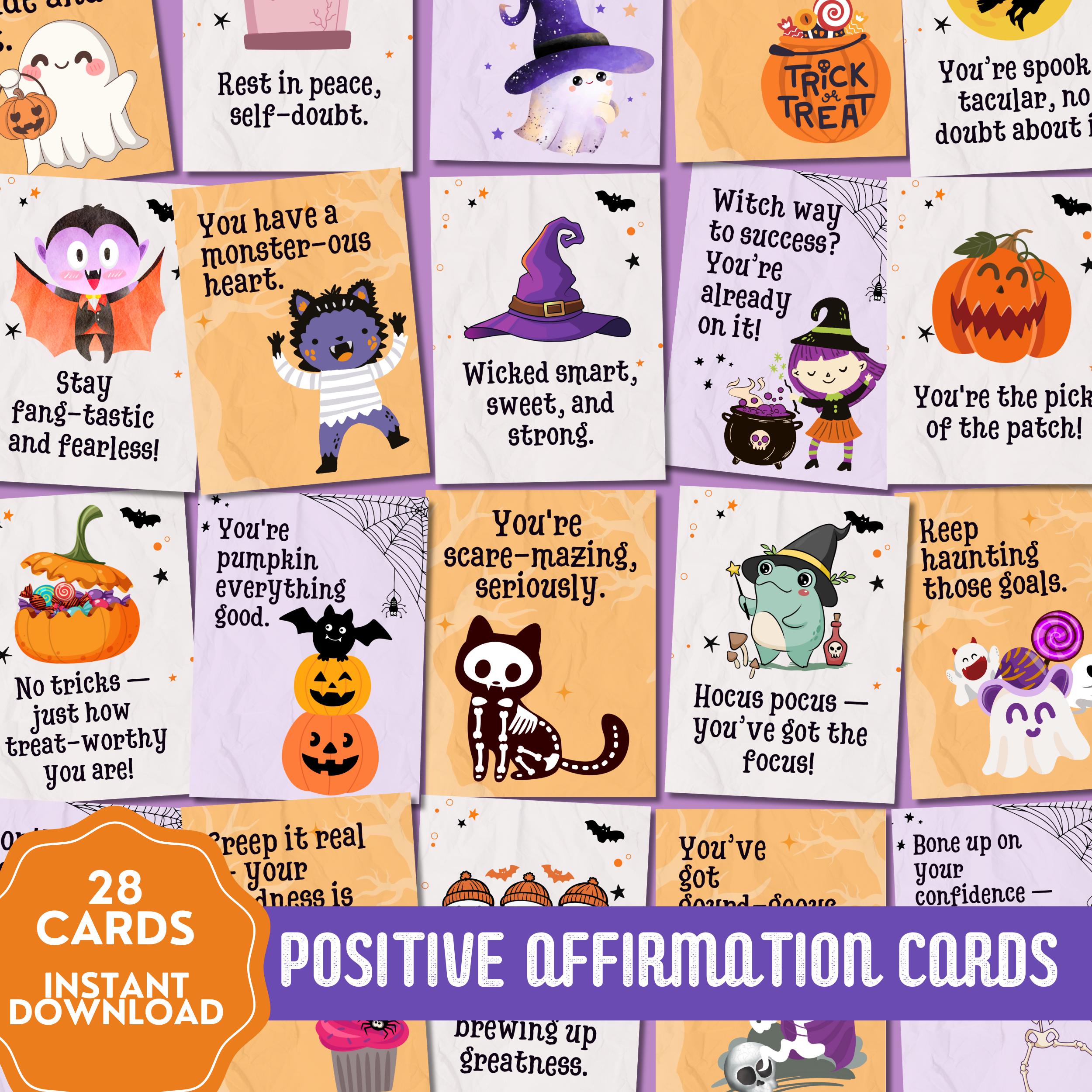Halloween Cards, Funny Affirmations, Positive Affirmation Cards ...