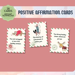 Christmas Positive Affirmation Cards, Affirmation Cards Printable ...
